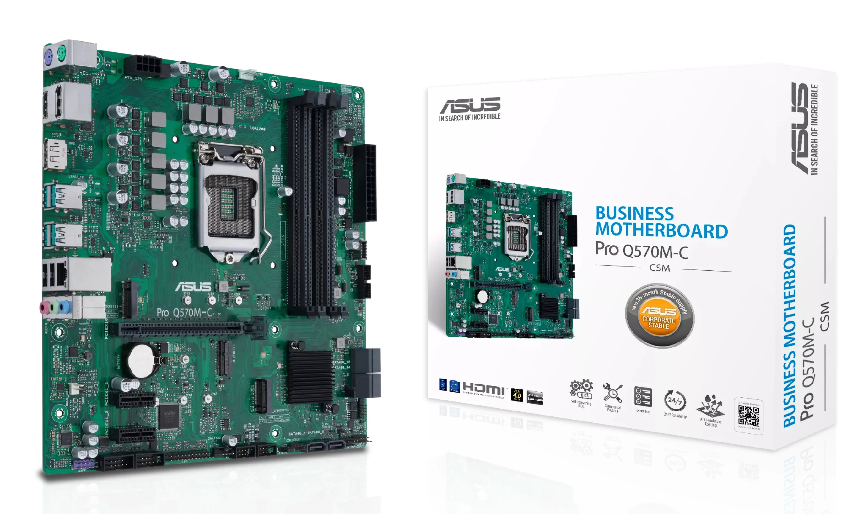 ASUS 1200 PRO Q570M-C/CSM Mainboard | PC-Zubehör | MAINGAU