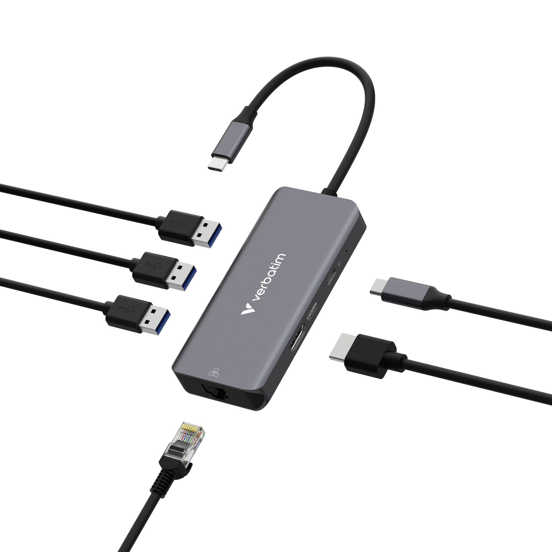 Verbatim USB-C Multi-Port Hub 6 Ports | Akkus, Powerbanks & Kabel | MAINGAU