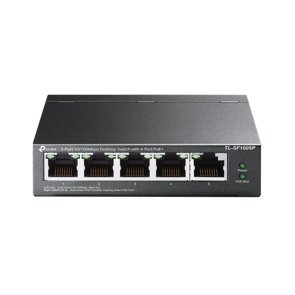 TP-Link TL-SF1005P, 5-Port 10/100Mbps Switch mit PoE+ | Netzwerk | MAINGAU